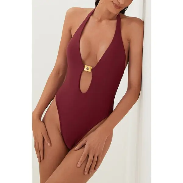 VIX PAULA HERMANNY Liza Cutout One-piece Swimsuit - Red
