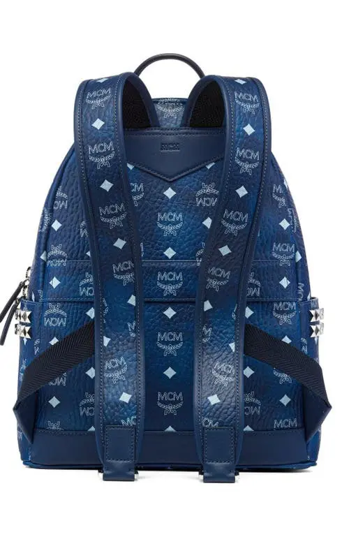 Mcm Stark Side Studs Backpack - Blue