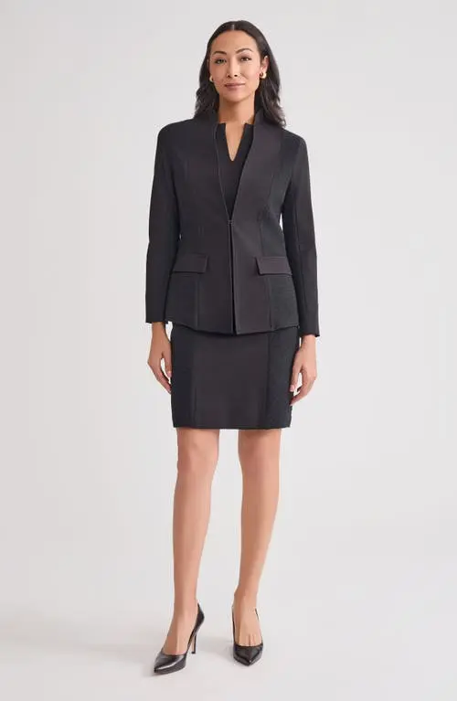 Misook Paneled Ponte Jacket