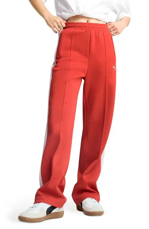 PUMA T7 Always On Straight Track Pants - Red Fire