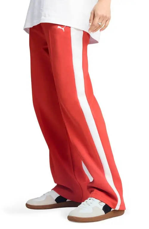 PUMA T7 Always On Straight Track Pants - Red Fire