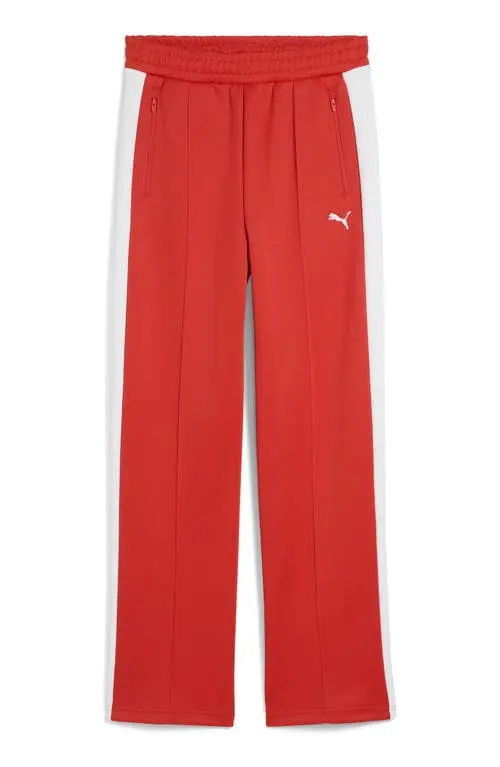 PUMA T7 Always On Straight Track Pants - Red Fire