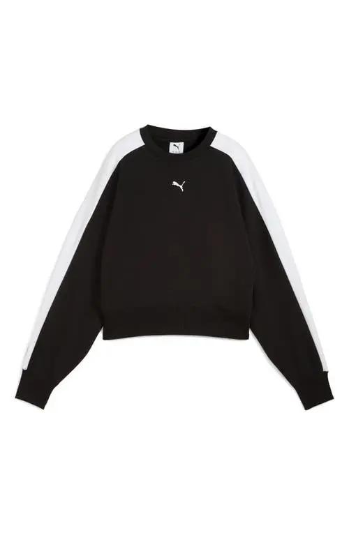 PUMA T7 Oversize Crewneck Sweatshirt - Puma Black