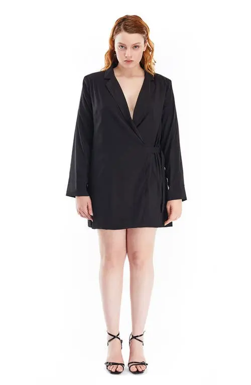 MOTHER OF ALL Phoebe Blazer Mini Dress - Black