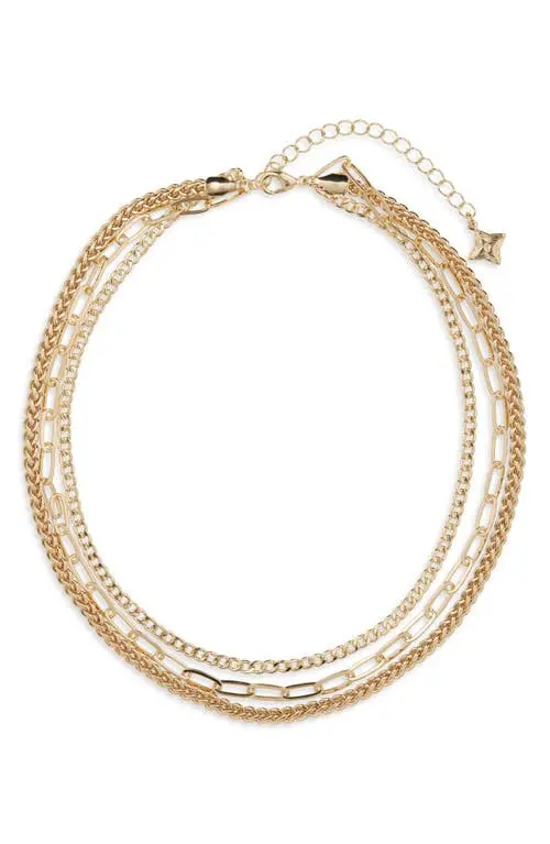 PANACEA Layered Chain Necklace - Gold