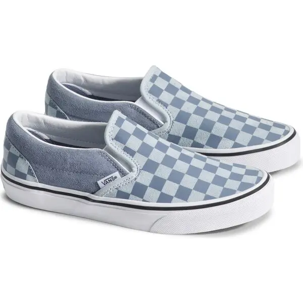VANS Classic Slip-on Sneaker - Checkerboard Light Blue