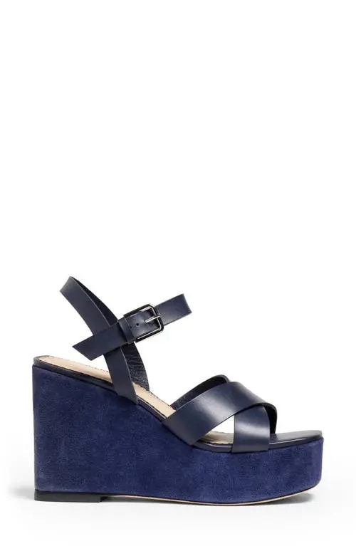 Cinq À Sept Platform Wedge Ankle Strap Sandal