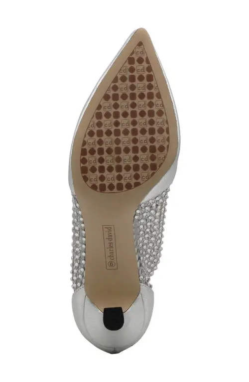 Charles By Charles David Arnie Crystal Embellished Bootie - Silver