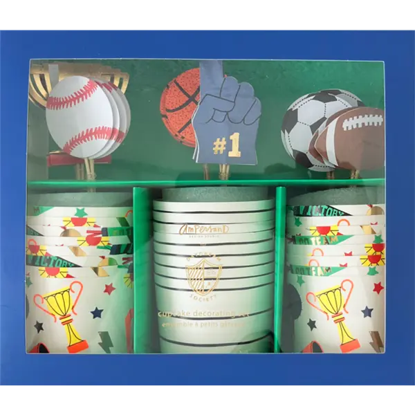 DAYDREAM SOCIETY Sports Cupcake Decorating Set - Assorted Pre-pack