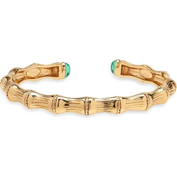 Gas Bijoux Bbambou Cuff Bangle Bracelet - Turquoise