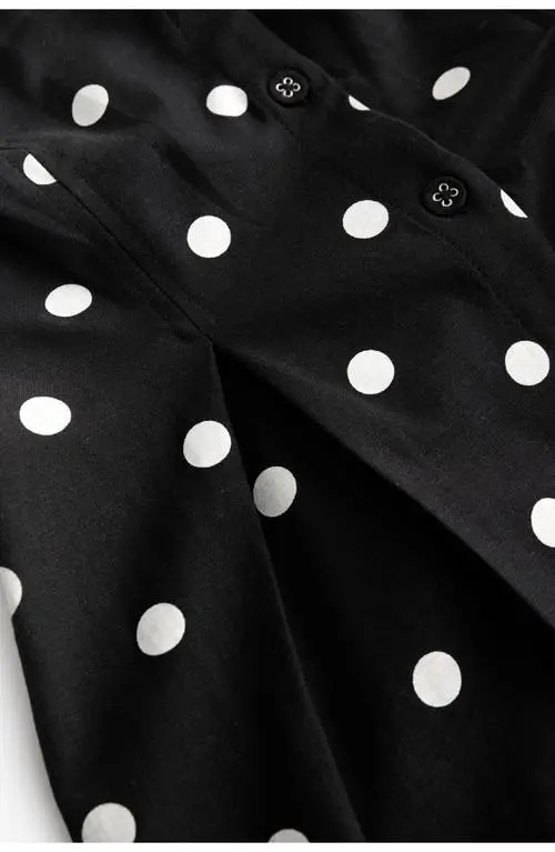 NEXT Puff Sleeve Polka Dot Dress