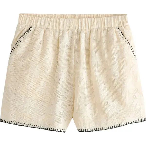 NEXT Palm Jacquard Open Knit Shorts