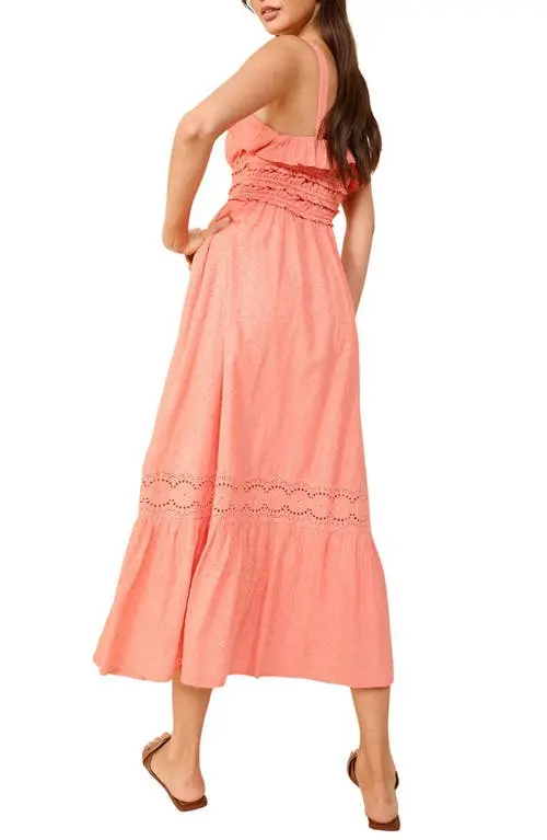 FRIENDS LIKE THESE Broderie Anglaise Ruffle Maxi Sundress
