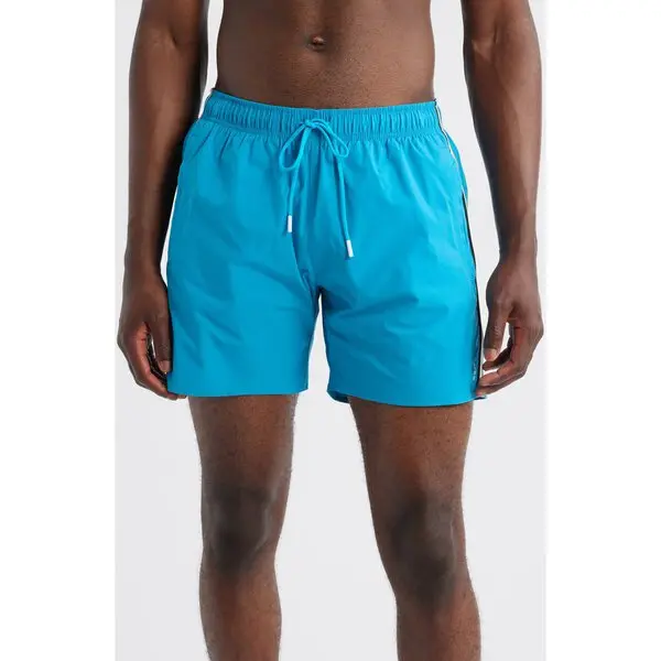 BOSS Iconic Swim Trunks - Turquoise Blue