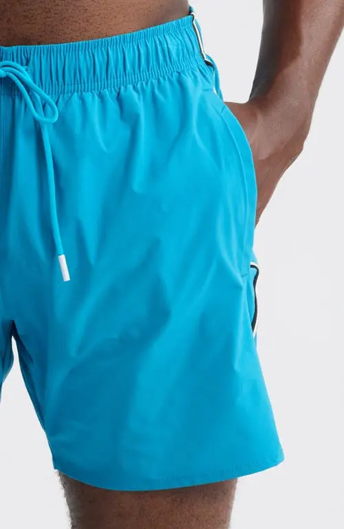 BOSS Iconic Swim Trunks - Turquoise Blue