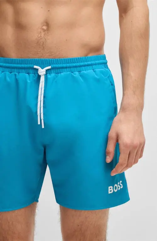 BOSS Solid Swim Trunks
