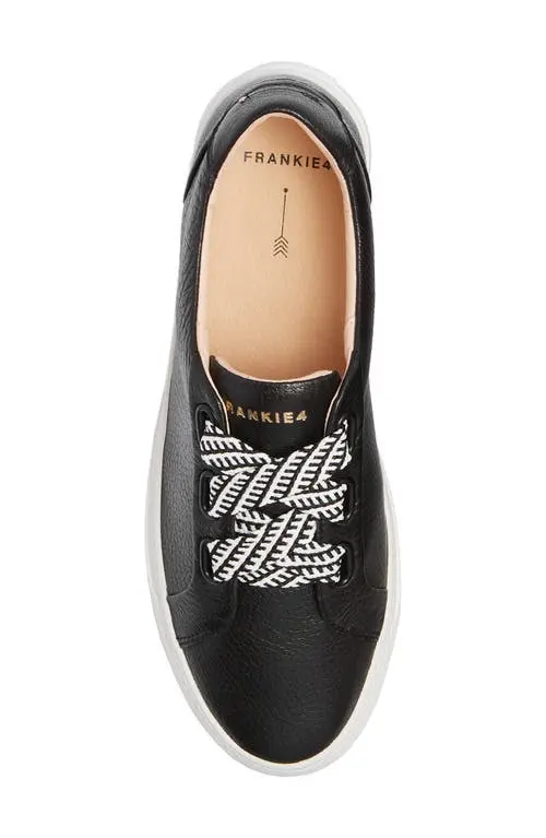 FRANKIE4 Leather Sneaker - Black Tumbled