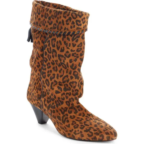 Isabel Marant Dalby Printed Leather Boot - Leopard