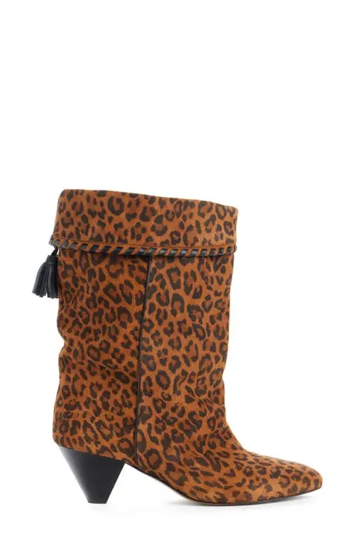 Isabel Marant Dalby Printed Leather Boot - Leopard