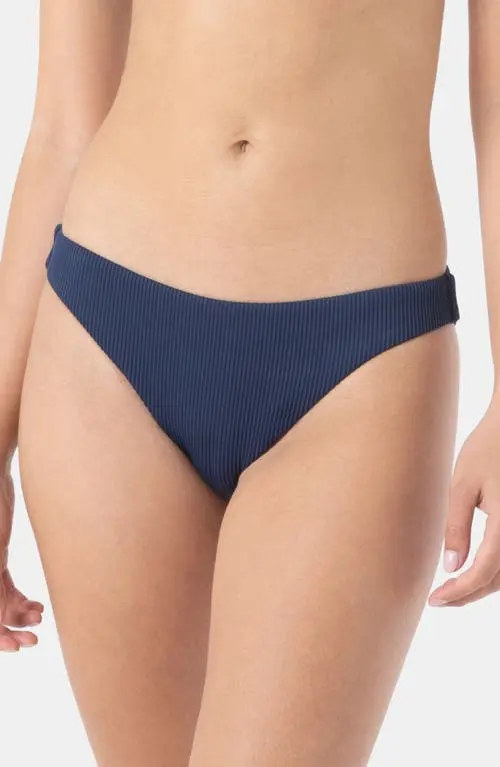 Roxy Rib Love Hipster Bikini Bottoms - Mood Indigo