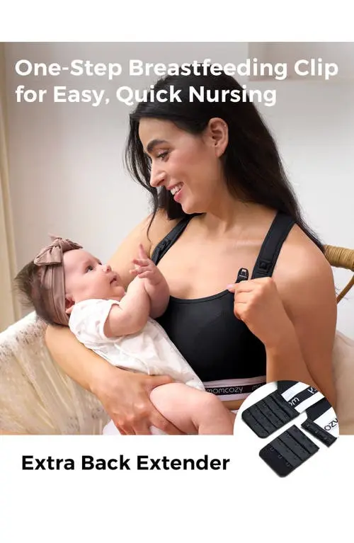 MOMCOZY Low Impact Nursing Sports Bra