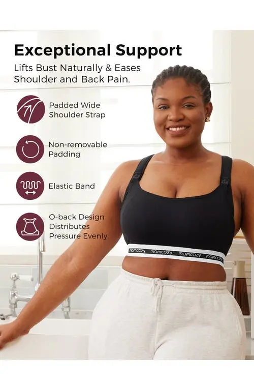 MOMCOZY Low Impact Nursing Sports Bra