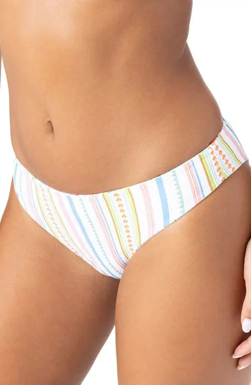 Roxy North Shore Reversible Hipster Bikini Bottom - White Multi