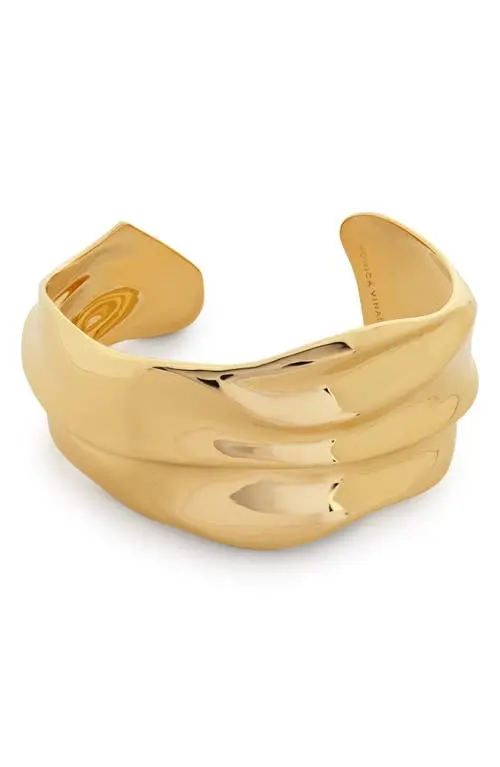 Monica Vinader Nomade Bold Cuff Bracelet - 18k Gold Vermeil