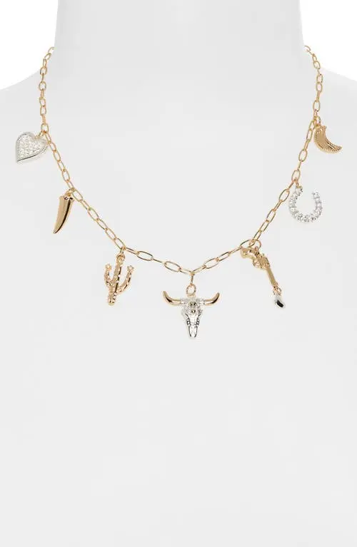 PANACEA Two-tone Western Charm Necklace