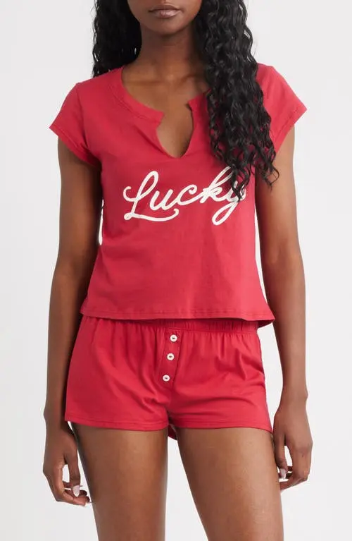 BELLA VENICE Graphic Cotton T-shirt