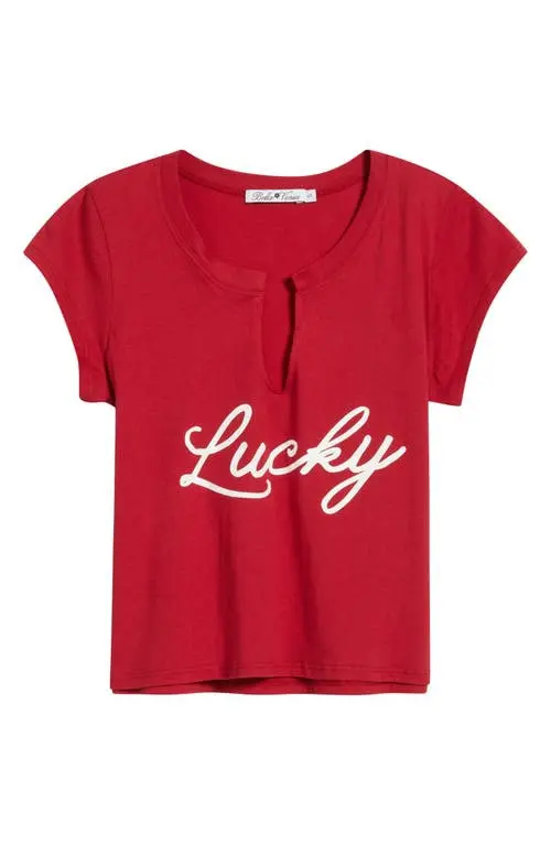 BELLA VENICE Graphic Cotton T-shirt