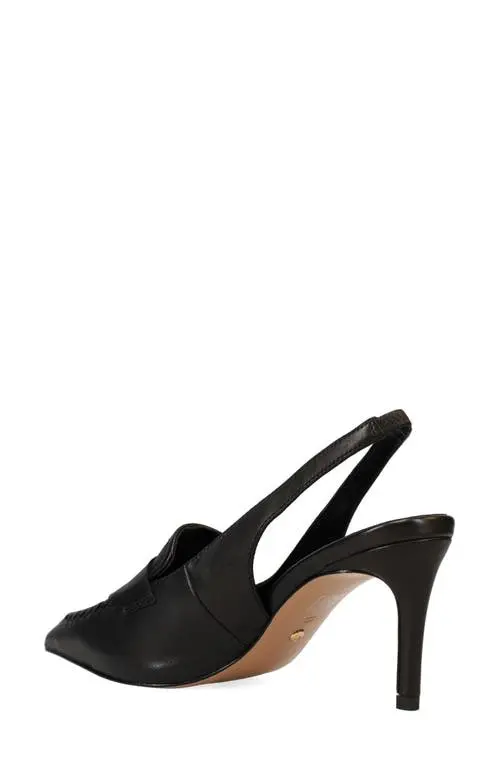 Pelle Moda Lucea Pointed Toe Slingback Pump - Black
