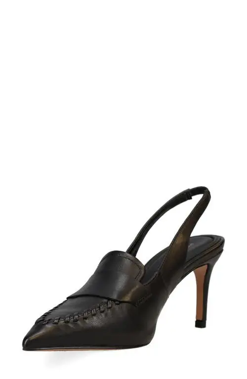 Pelle Moda Lucea Pointed Toe Slingback Pump - Black