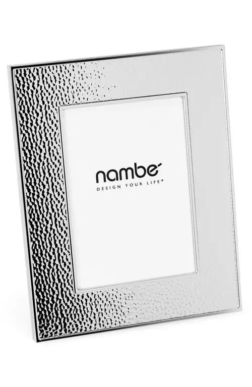 NAMBE Hammered 4 X 6-inch Picture Frame - Silver