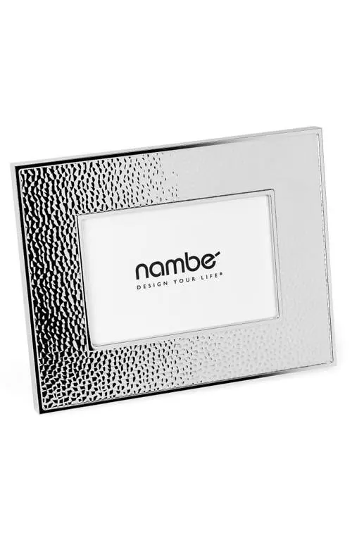 NAMBE Hammered 4 X 6-inch Picture Frame - Silver