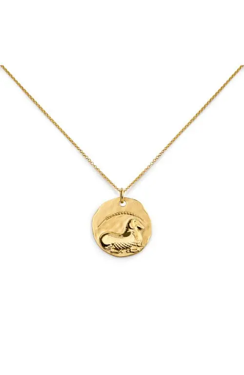 Monica Vinader Zodiac Charm Pendant Necklace - 18k Gold Aries