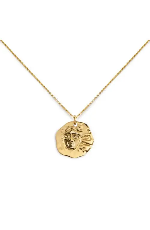 Monica Vinader Zodiac Charm Pendant Necklace - 18k Gold Gemini