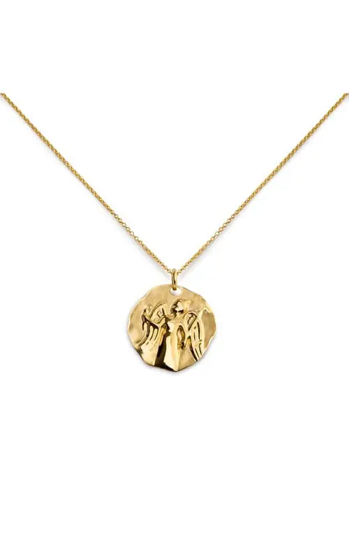 Monica Vinader Zodiac Charm Pendant Necklace - 18k Gold Virgo