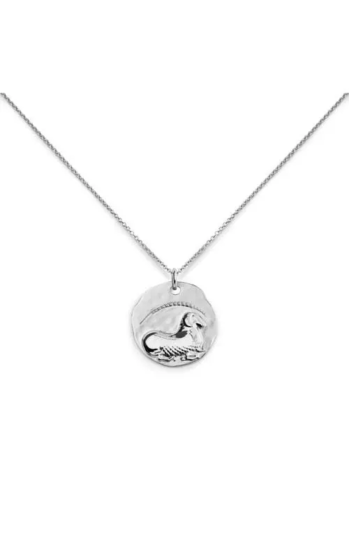 Monica Vinader Zodiac Charm Pendant Necklace - Silver Aries