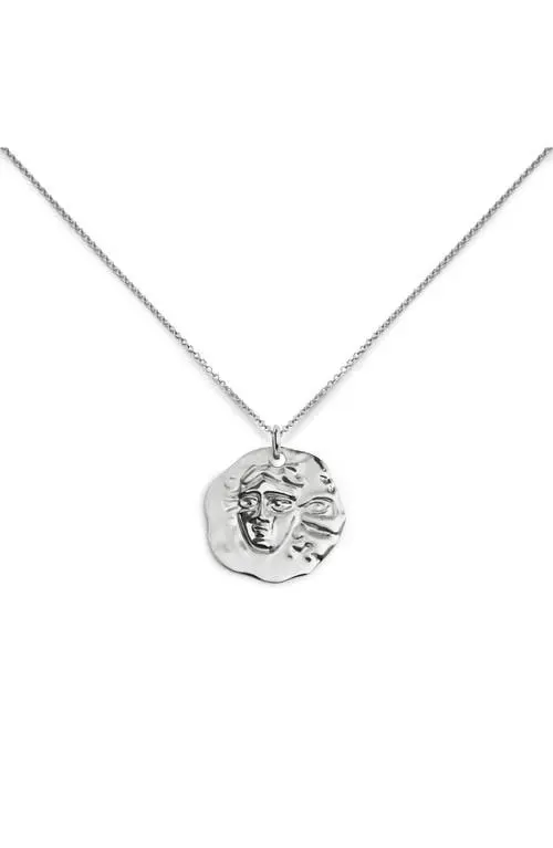 Monica Vinader Zodiac Charm Pendant Necklace - Silver Gemini