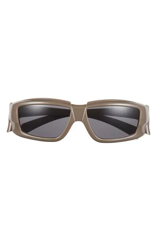 Rick Owens Rectangular Sunglasses - Dstgrey Temple/black Lens