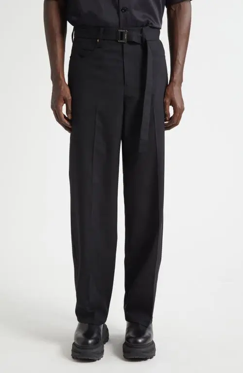 Sacai Belted Five-pocket Suiting Trousers