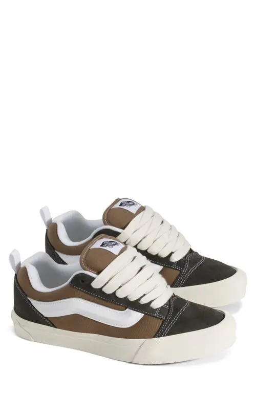 VANS Knu Skool Color Blocking Sneakers - Brown Brown