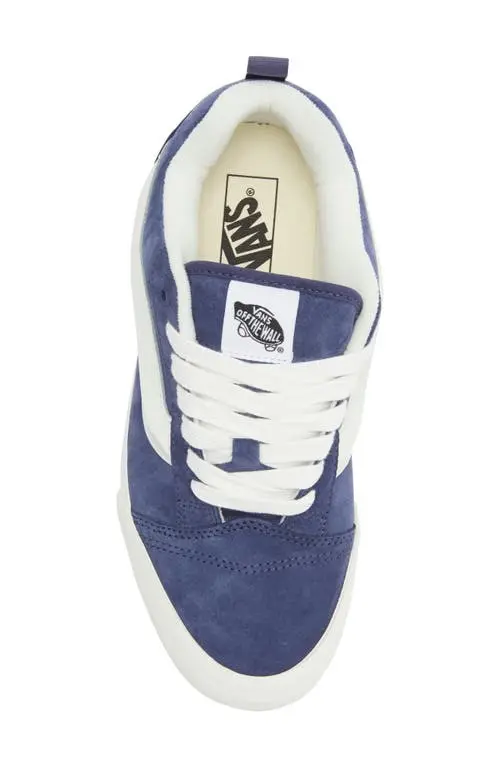 VANS Knu Skool Color Blocking Sneakers - Pig Suede Deep Twilight