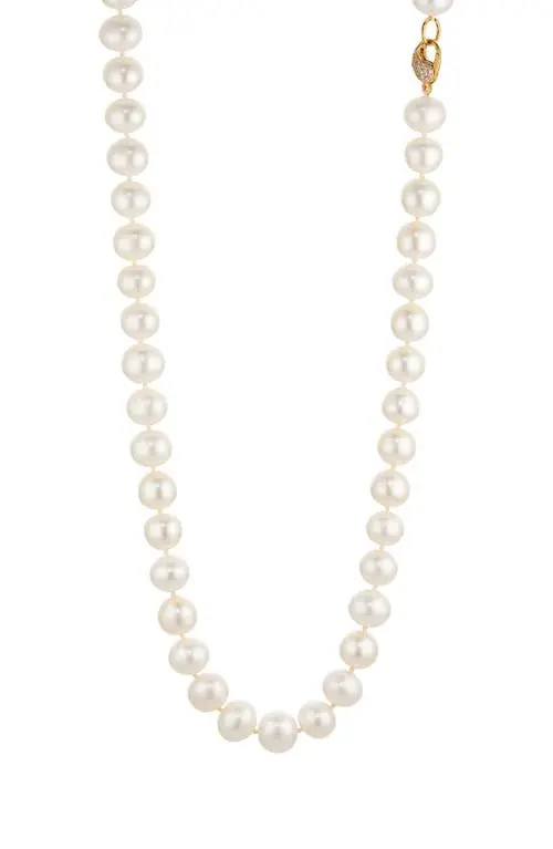 Nadri Freshwater Pearl Necklace - Gold
