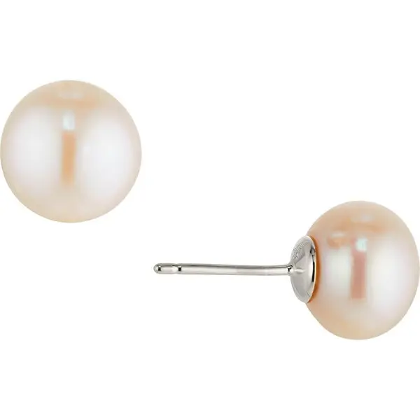 Nadri Freshwater Pearl Stud Earrings - Pearl/rhodium