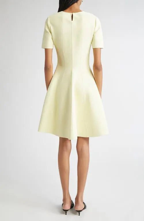 Alexander McQueen Jersey Fit & Flare Dress - Pear