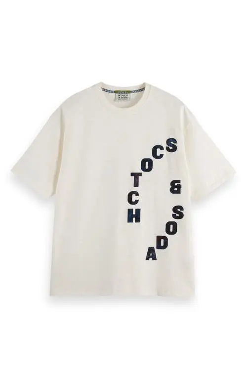Scotch & Soda Loose Fit Logo Appliqué T-shirt