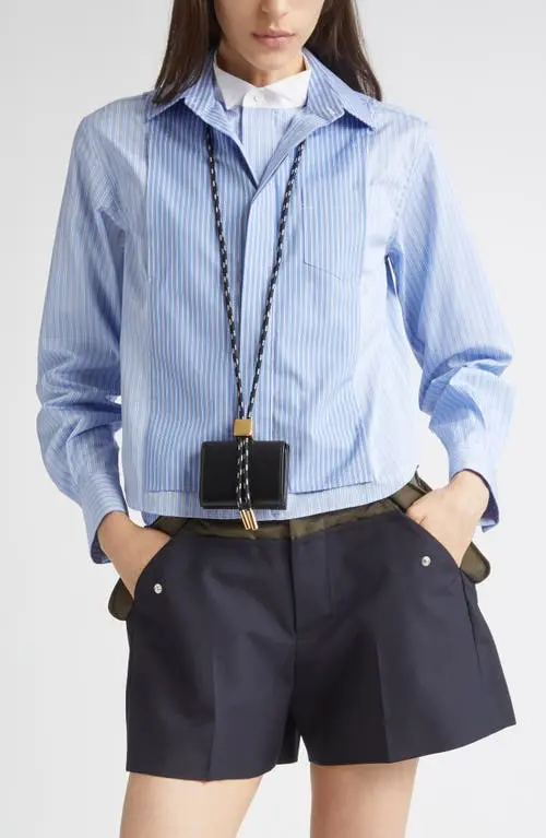 Sacai Loop Tie Leather Trifold Wallet