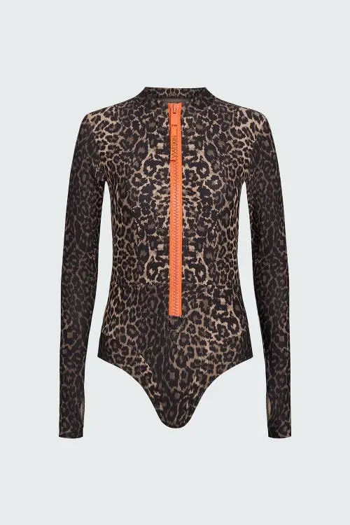 WATSKIN Harper Full Coverage Bodysuit - Leopard